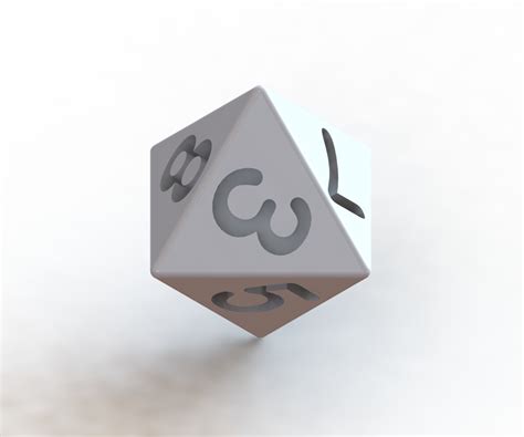 Free Stl File Dice 8 Sided V01・model To Download And 3d Print・cults