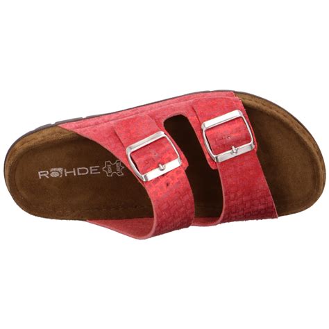Rohde Rodigo Damen Pantolette Sandale Sandalette Rodigo D Die Schuh Box