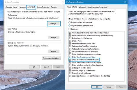 How To Enable Or Disable Thumbnail Previews In Windows Technig
