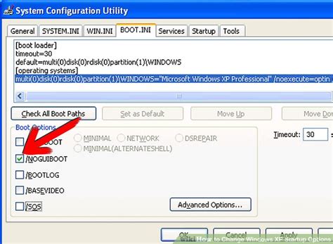 How To Change Windows XP Startup Options 4 Steps With Pictures