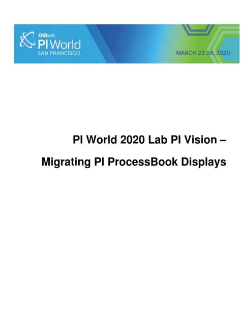 Pi Vision Migrating Pi Processbook Displays Workbook Pdf Computer Data Information Technology