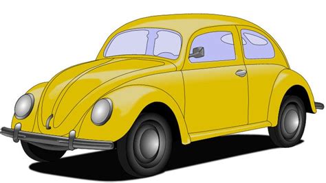 Yellow Volkswagen Beetle Coupe Volkswagen Beetle Clipart Classic Bug