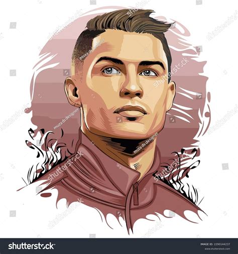Cristiano Ronaldo Poses Design Vector Stock Vector Royalty Free