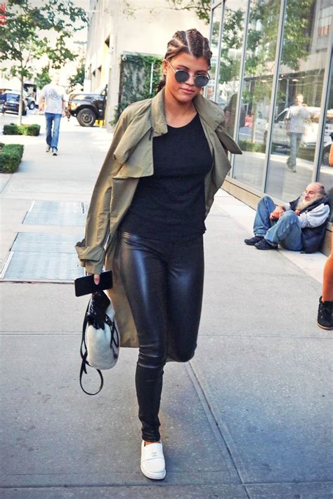 Sofia Richie Out In Nyc Leather Celebrities