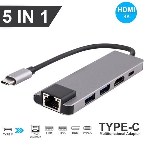 In Usb Hub Thunderbolt Type C Adapter Dock Grandado