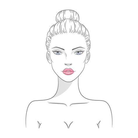 Vector Illustration Of A Beautiful Nude Woman Stock Vector Image By