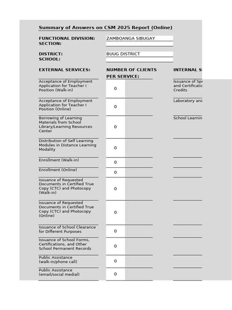 Csm Report 2025 Template Pdf