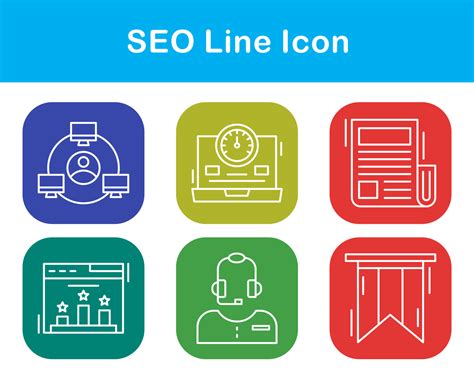 Seo Vector Icon Set 20654501 Vector Art At Vecteezy