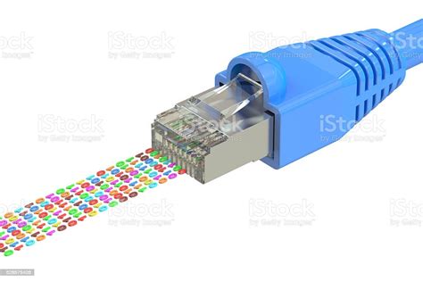 네트워크 연결 컨셉입니다 컴퓨터 네트워크 케이블 3 D 렌더링 0명에 대한 스톡 사진 및 기타 이미지 0명 3차원 형태 기업 재무와 산업 Istock