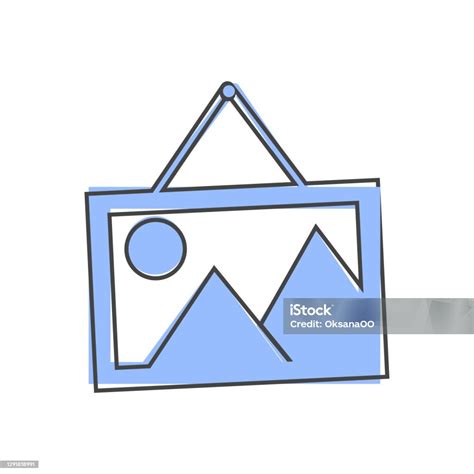 Icône Dimage De Vecteur Sarrêtant Sur Le Mur Sur Le Modèle De Dessin Animé Sur Le Fond