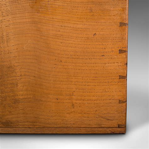 Large Antique Country House Fireside Store English Oak Bin