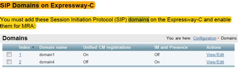 Expressway MRA Multiple Domains Cisco Community