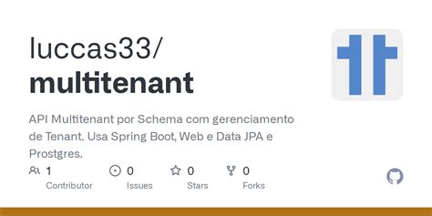 Github Luccas Multitenant Api Multitenant Spring Boot Spring Data Hibernate E Prostres