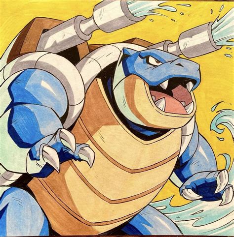 Pin By Josh Rolon On Blastoise Pokemon Blastoise Blastoise Pokemon Art