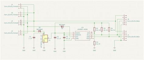 hall sensor using an as5600 r printedcircuitboard