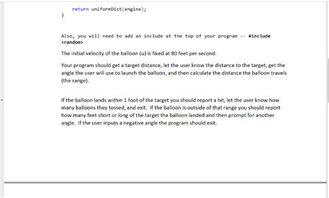 Solved Overview In This Project The User Will Attempt To Hit Chegg