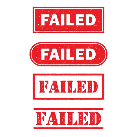 Red Seal Stamp Vector Design Images Stamp Illustration Failed Red Ink Seal Failed Stamp