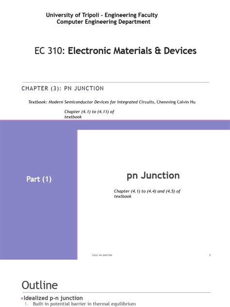 3 Pn Junction Pdf P N Junction Electronic Engineering
