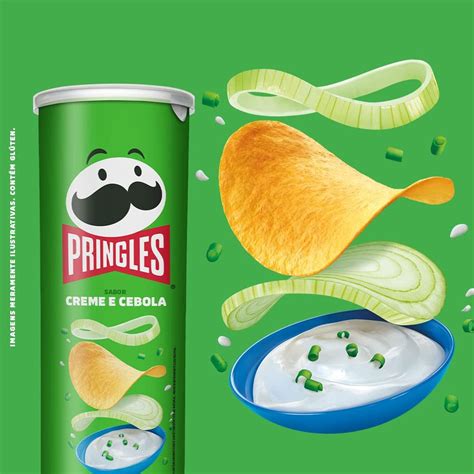Pringles Sabor Creme E Cebola 109g Pringles