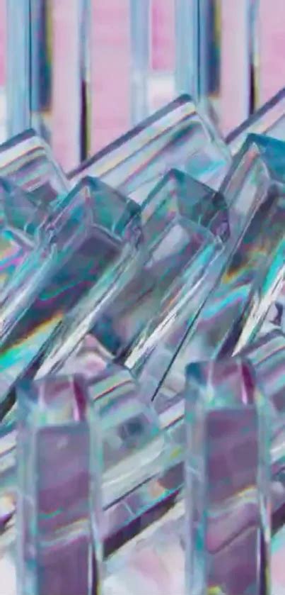 Iridescent Geometric Pattern Art Free Download