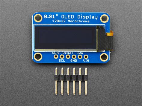 adafruit monochrome 0 91 128x32 i2c oled display