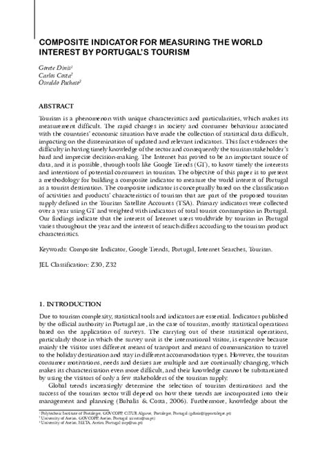 Pdf Composite Indicators For Measuring The Online Search Interest By