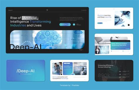 deepai artificial intelligence powerpoint incl neumorphic and ai envato