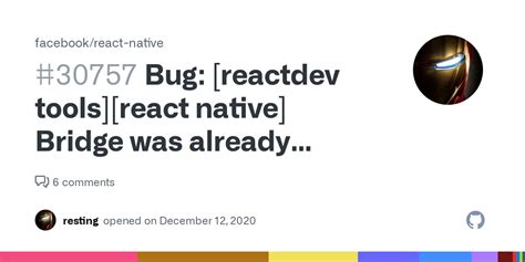 Bug Reactdev Tools React Native Bridge Was Already Shutdown
