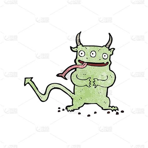 卡通小恶魔素材 花瓣网