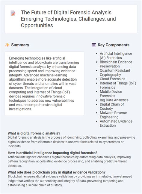 The Future Of Digital Forensic Analysis Emerging Technologies