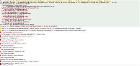 Integrating Unity With Native Ios Code Failure Stack Overflow