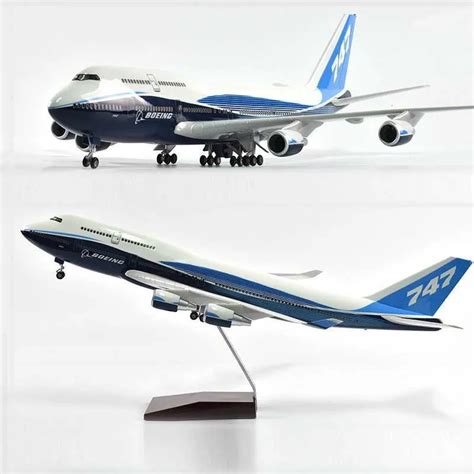 Boeing 747 Airplane Model 46cm 1 160 Scale Diecast Resin Aircraft