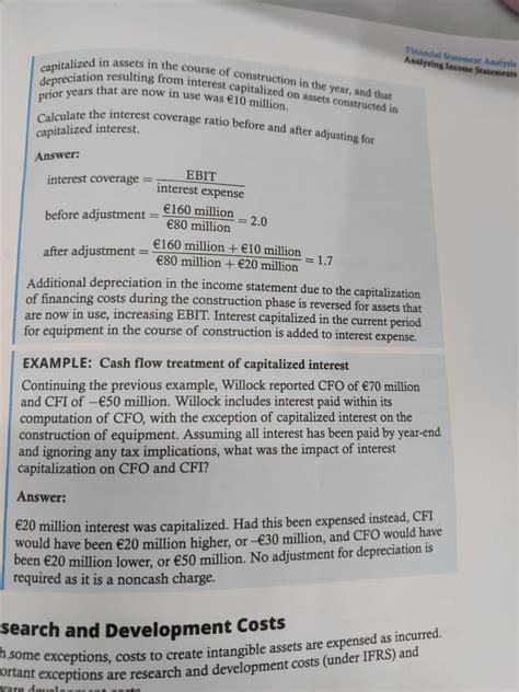 I Dont Understand How They Treated Cf Of Capitalized Interest Rcfa