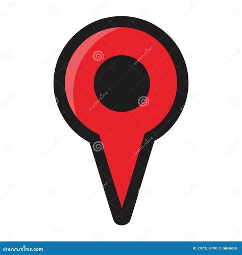 Pin Icon Location Pictogram Layout Stock Illustration Illustration Of Destination Road 297200190