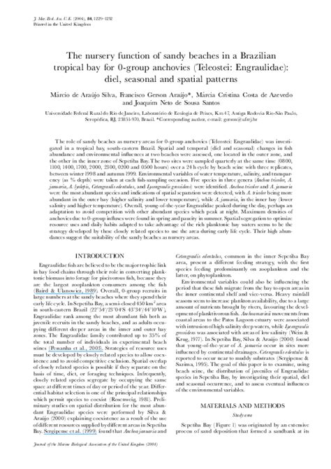 Pdf Sex Ratio And Sexual Dimorphism Of The Anchovy Anchoa Januaria Actinopterygii