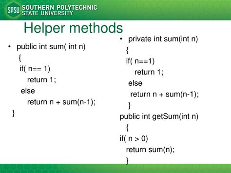 Ppt Mutual Recursion And Recursion With Helper Methods Powerpoint