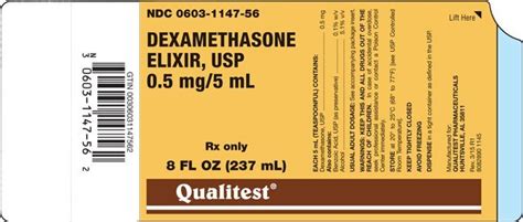 Dexamethasone Elixir Fda Prescribing Information Side Effects And Uses