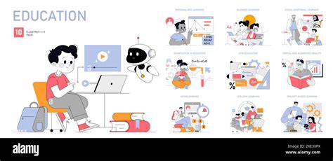 Project Based Learning Classroom Stock Vector Images Alamy