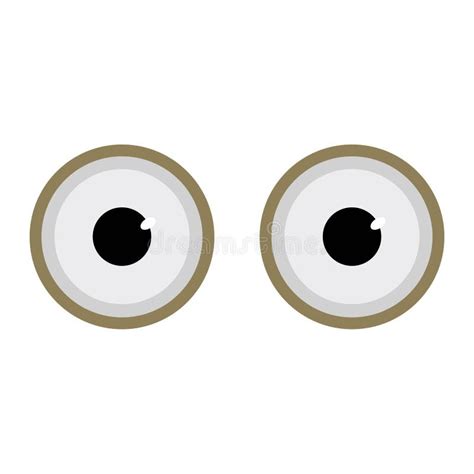 Big Eyes Large Size Icon For Emoji Smile Stock Vector Illustration Of
