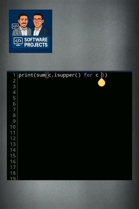 How Many Capital Letters 🔍 Python One Liner Explained Coding Programming Python Youtube
