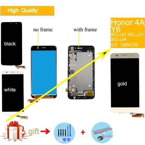 Original Screen For Huawei Y Lcd Display Touch Screen With Frame For Huawei Honor A Lcd