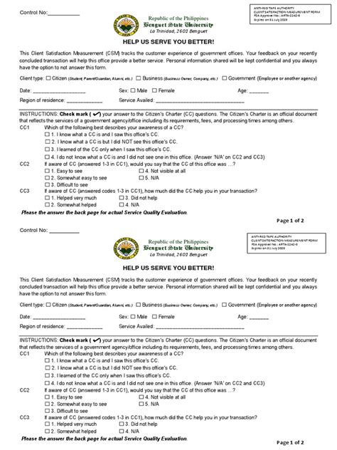 Arta Mc 2022 05 Annex A Csm Questionnaire Pdf Pdf Customer Communication