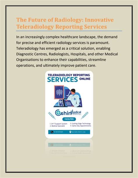 innovative teleradiology reporting services pdf
