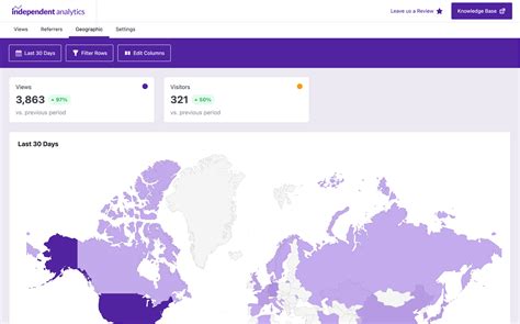 How To Use The Geographic Dashboard Independent Analytics