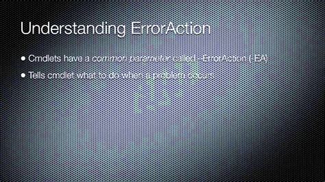 Windows Powershell Whats New In V2 Chapter 05 Error Handling With Trycatch Youtube