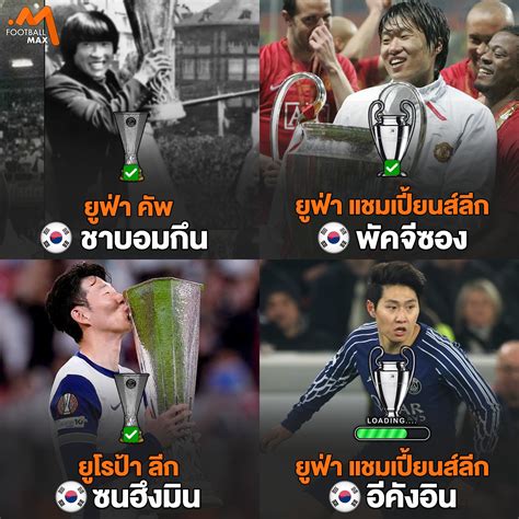 Footballmax ซนฮึงมิน เข้าทำเนียบแข้งเกาหลีใต้ที่คว้าแชมป์ยุโรป ต่อจากตำนานรุ่นพี่ 🏆uel