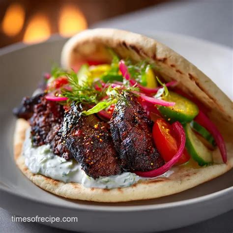 Greek Steak Gyros For 4 Servings Time Of Recipe