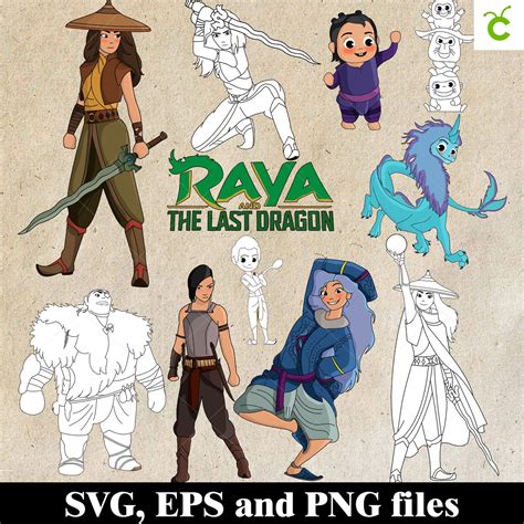 Raya And The Last Dragon Svg Cliparts Raya Clipart Bundle Etsy My Xxx