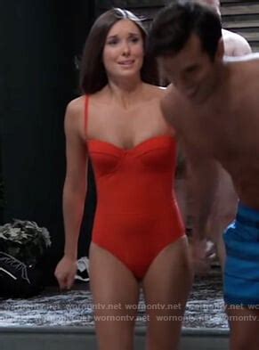 Wornontv Willows Red Swimsuit On General Hospital Katelyn Macmullen Clothes And Wardrobe