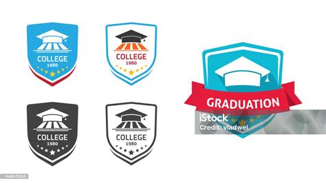 갈매기 패치 문장 졸업 리본 대학 대학 학교 엠 블 럼 벡터 아이콘 일러스트 레이 션 그래픽 인쇄 수상 스트라이프 스텐실 블랙 화이트 세트 문장 아카데미 클립 아트 이미지